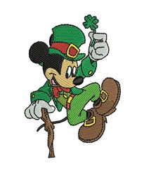 Irish Mickey Mouse Embroidery Design | EmbroideryDesigns.com