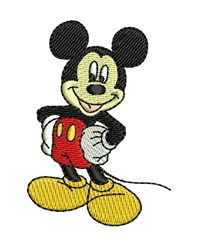 Mickey Mouse Small Embroidery Design | EmbroideryDesigns.com