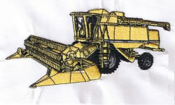 Combine Harvester Embroidery Design | EmbroideryDesigns.com