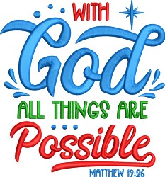 With God Embroidery Design | EmbroideryDesigns.com