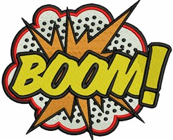 Boom! Embroidery Design | EmbroideryDesigns.com
