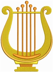Lyre Embroidery Design | EmbroideryDesigns.com