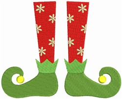 Elf Shoes Embroidery Design | EmbroideryDesigns.com