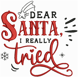 Dear Santa Embroidery Design | EmbroideryDesigns.com
