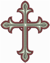 Ornate Rustic Cross Embroidery Design | EmbroideryDesigns.com