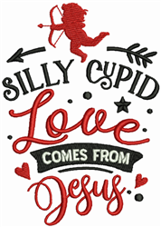 Silly Cupid Embroidery Design | EmbroideryDesigns.com