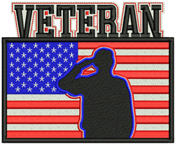 American Veteran Embroidery Design | EmbroideryDesigns.com