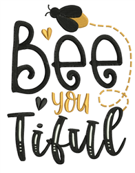 Bee You Tiful Embroidery Design | EmbroideryDesigns.com