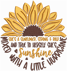 Sunshine Hurricane Embroidery Design | EmbroideryDesigns.com