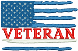 Veteran Embroidery Design | EmbroideryDesigns.com