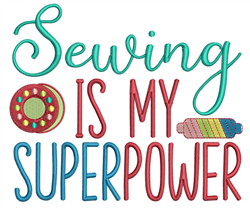 Sewing Superpower Embroidery Design | EmbroideryDesigns.com