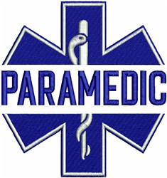 Paramedic Embroidery Design | EmbroideryDesigns.com