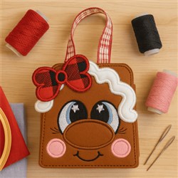 ITH Gingerbread Christmas Gift Bag Embroidery Design ...