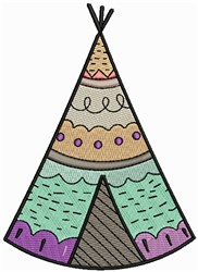 Tee Pee Embroidery Design | EmbroideryDesigns.com