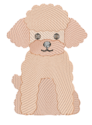 Poodle Embroidery Design | EmbroideryDesigns.com