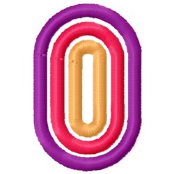 Retro Letter O Embroidery Design | EmbroideryDesigns.com