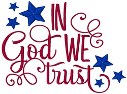 In God we Trust Embroidery Design | EmbroideryDesigns.com