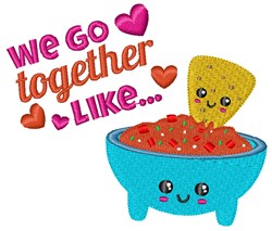 We Go Together Embroidery Design | EmbroideryDesigns.com