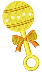 Baby Rattle Embroidery Design | EmbroideryDesigns.com
