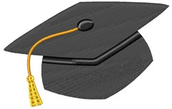 Graduation Hat Embroidery Design | EmbroideryDesigns.com