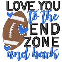 To The End Zone Embroidery Design | EmbroideryDesigns.com