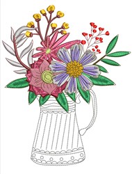 Floral Bouquet Embroidery Design | EmbroideryDesigns.com