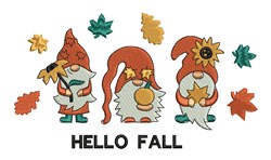 Hello Fall Embroidery Design | EmbroideryDesigns.com