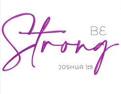Be Strong Embroidery Design | EmbroideryDesigns.com