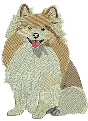 Pomeranian Embroidery Design | EmbroideryDesigns.com