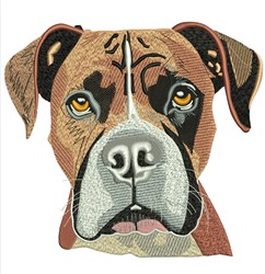 Boxer Embroidery Design | EmbroideryDesigns.com