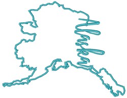 Alaska Embroidery Design | EmbroideryDesigns.com