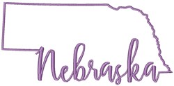 Nebraska Embroidery Design | EmbroideryDesigns.com