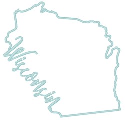 Wisconsin Embroidery Design | EmbroideryDesigns.com