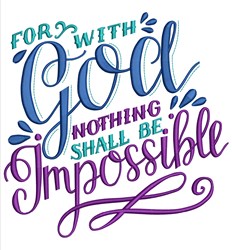 With God Embroidery Design | EmbroideryDesigns.com