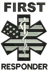 First Responder Embroidery Design | EmbroideryDesigns.com