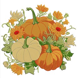 Autumn Harvest Charm Embroidery Design | EmbroideryDesigns.com