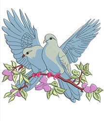 Wedding Doves Embroidery Design | EmbroideryDesigns.com