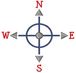 Compass Embroidery Design | EmbroideryDesigns.com