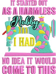 Harmless Hobby Embroidery Design | EmbroideryDesigns.com