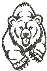 Bear Outline Embroidery Design | EmbroideryDesigns.com