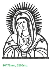 Madonna Embroidery Design | EmbroideryDesigns.com