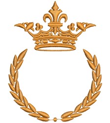 Royal Wreath Embroidery Design | EmbroideryDesigns.com