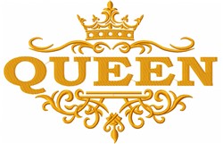 Queen Embroidery Design | EmbroideryDesigns.com
