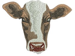 Cow Head Embroidery Design | EmbroideryDesigns.com