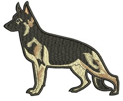 German Shepherd Embroidery Design | EmbroideryDesigns.com