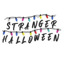 Stranger Halloween Embroidery Design | EmbroideryDesigns.com