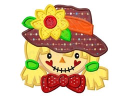 Applique Scarecrow Embroidery Design | EmbroideryDesigns.com