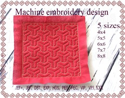 Quilt Stipple Embroidery Design | EmbroideryDesigns.com