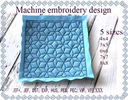 Star Stipple Embroidery Design | EmbroideryDesigns.com