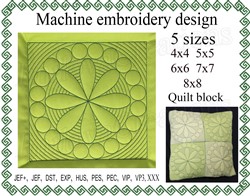 Stipple Block Embroidery Design | EmbroideryDesigns.com